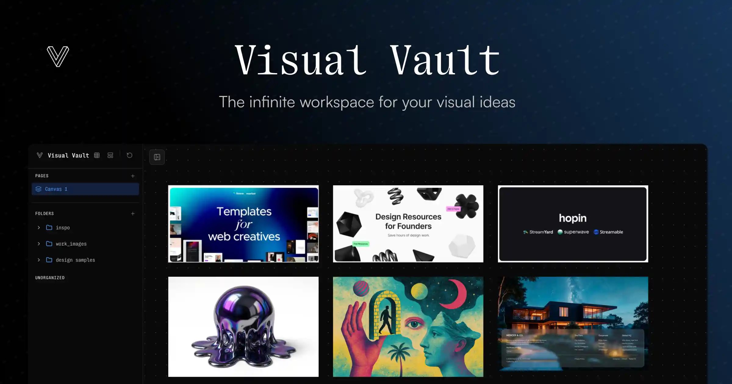 Visual Vault Free Infinite Canvas For Designers Visual Thinkers